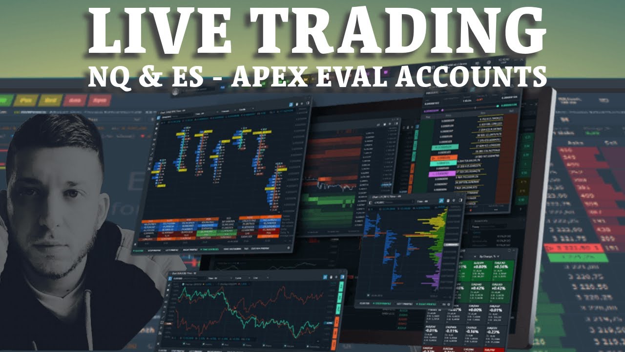 FUTURES LIVE TRADING - NQ , ES on APEX and TOP STEP ACCOUNTS - YouTube