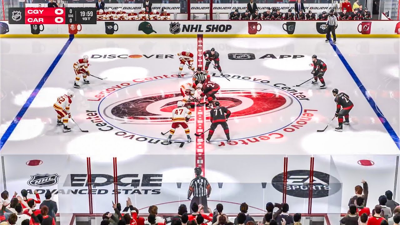 Carolina Hurricanes vs Calgary Flames 11/30/2025 NHL 26 Gameplay - YouTube
