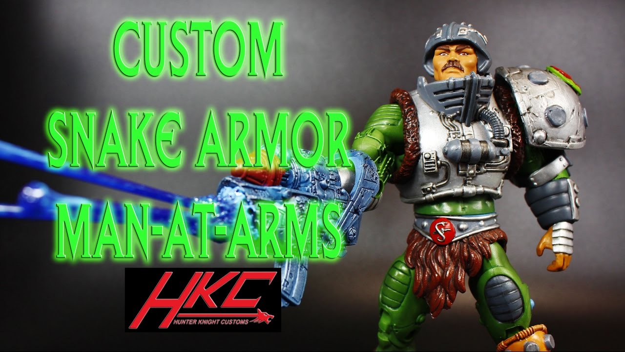 Custom SNAKE ARMOR MAN-AT-ARMS Cartoon design Action figure by Hunter ...