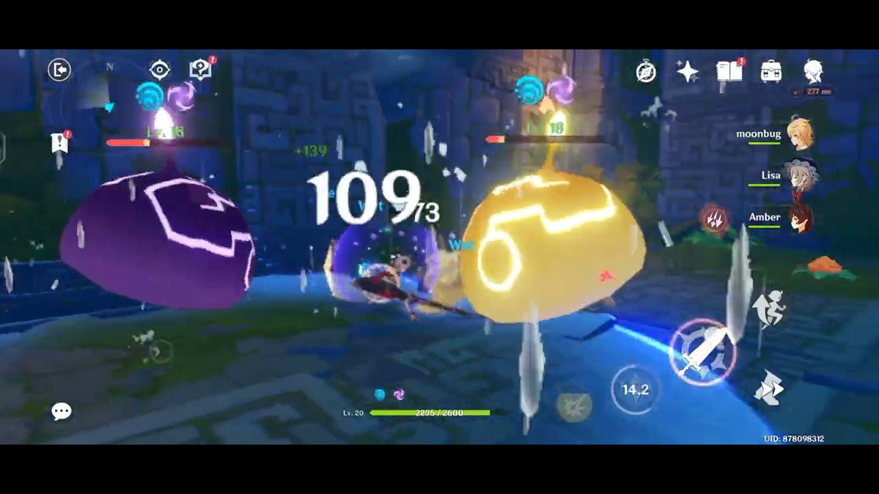 Genshin Impact game play. search for red tear drop. - YouTube