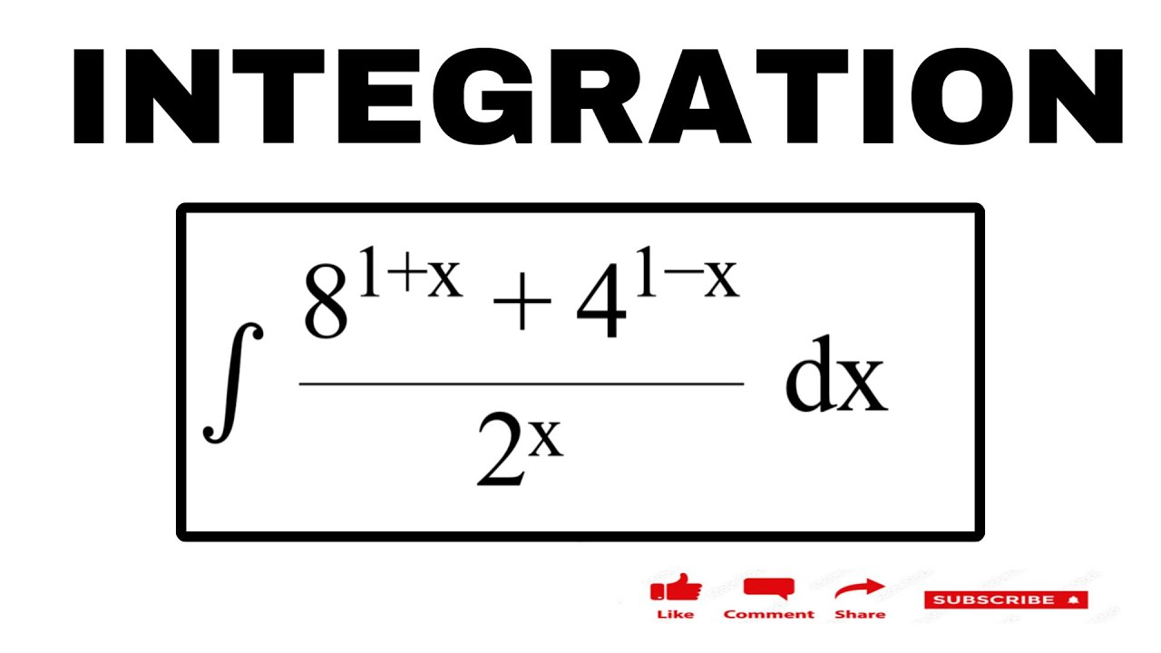 Evaluate Integration Of 8 1 x 4 1 x 2 x Dx YouTube