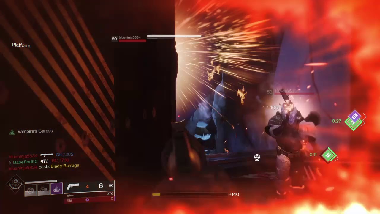 Destiny 2 the power of vampire's caress, karnstein armlets. - YouTube