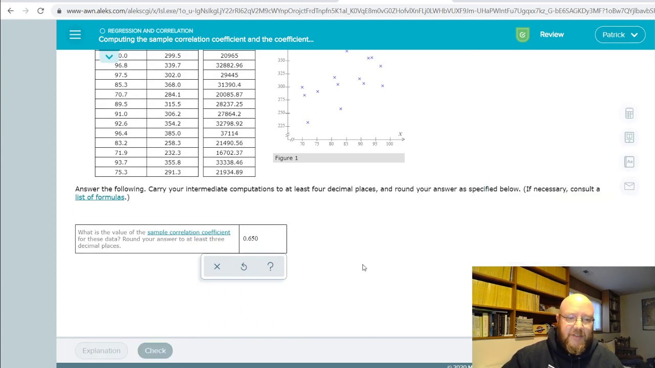 BUSAD265 Ch 13 Computing the Sample Correlation Coefficient and Coefficients for the Least ...