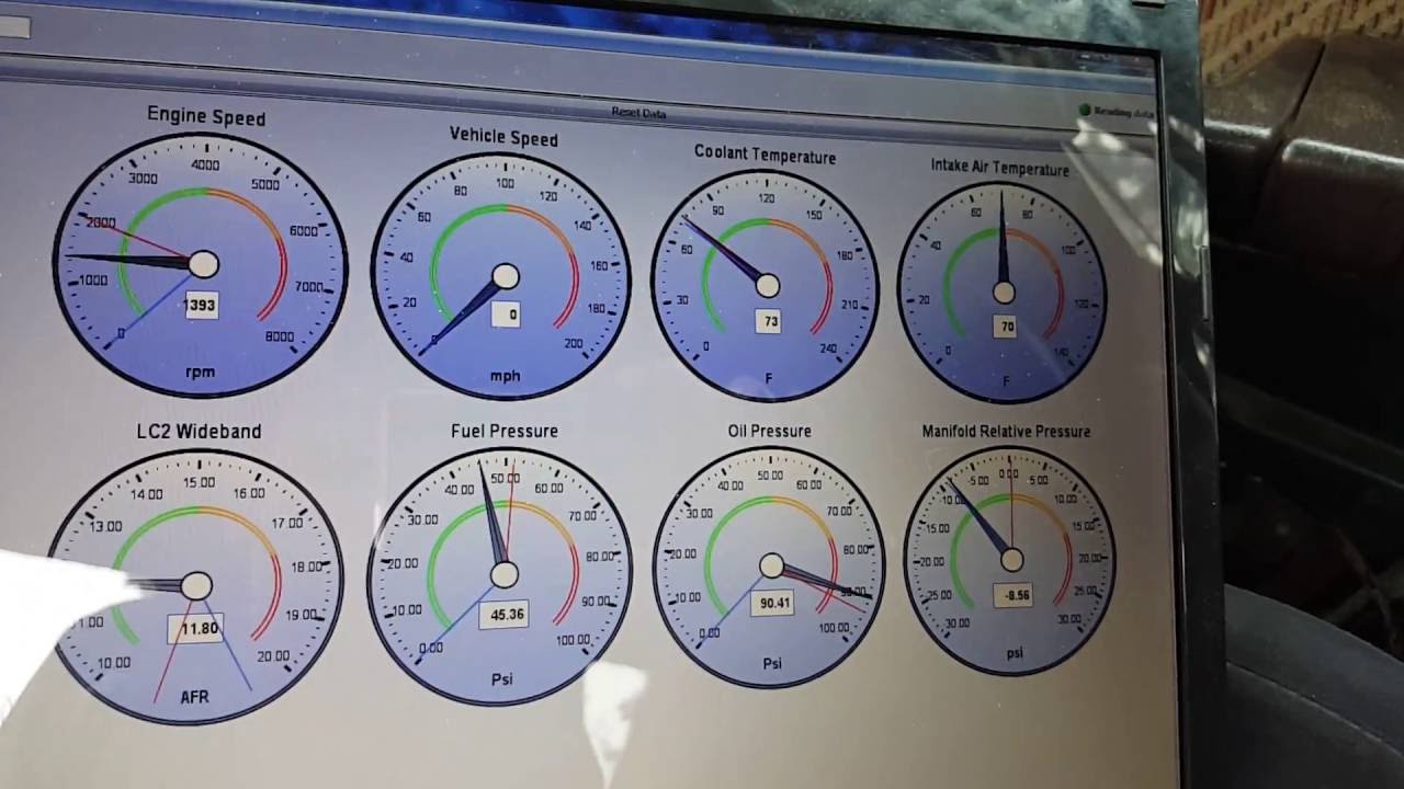 Oil pressure and fuel pressure now logable in romraider - YouTube