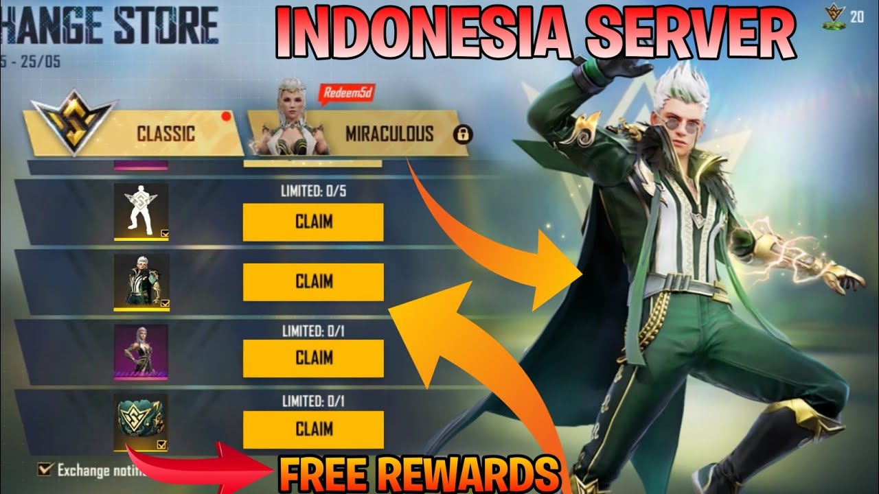 Free Fire FFWS FF Manager Event Free Reward 🇮🇩 Indonesia Server ...