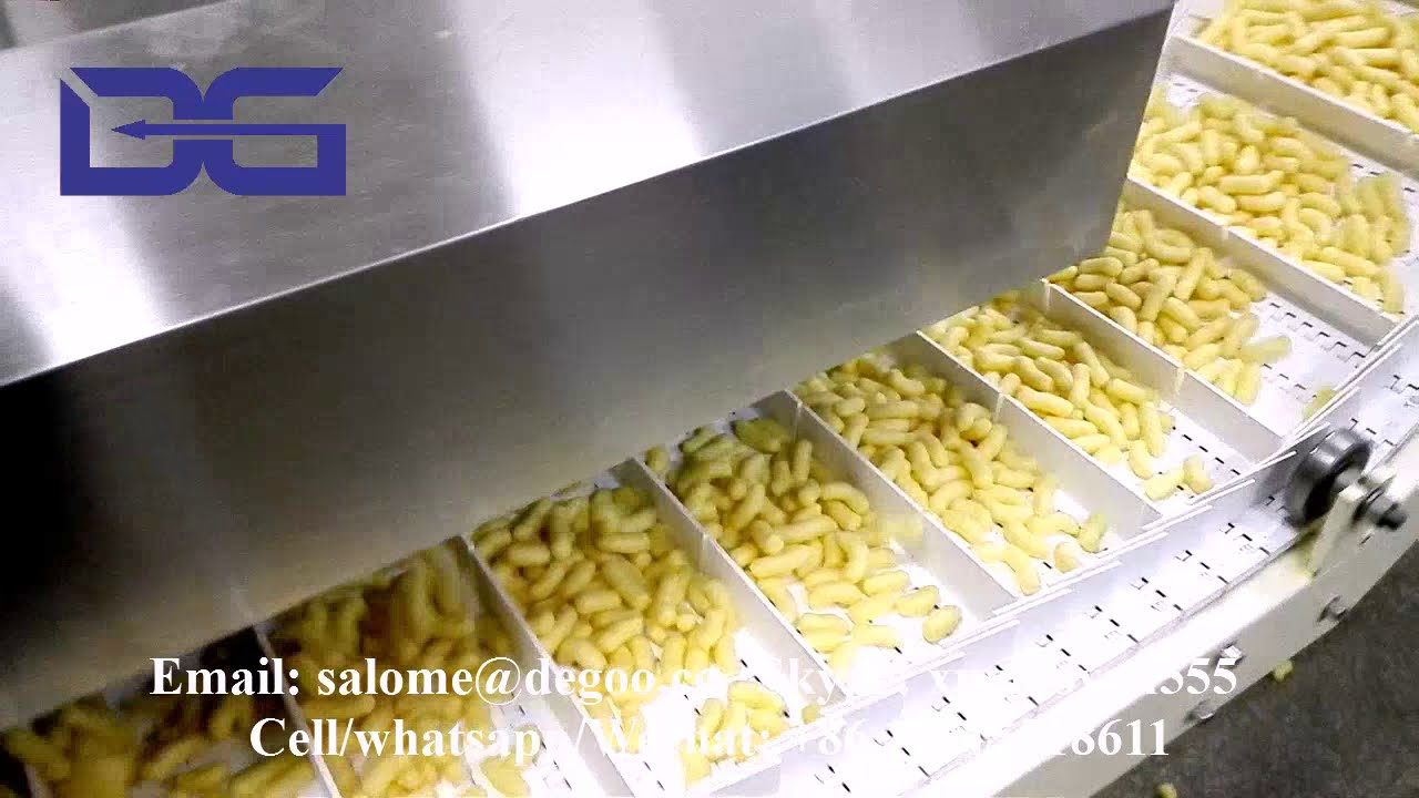 100-200kg/h Extruded corn puff corn sticks snacks food making machine ...