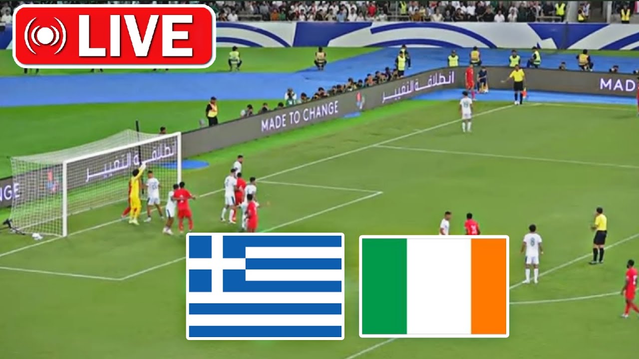 Greece vs Ireland Live Football | Uefa Nations League 2024 | Full Match ...
