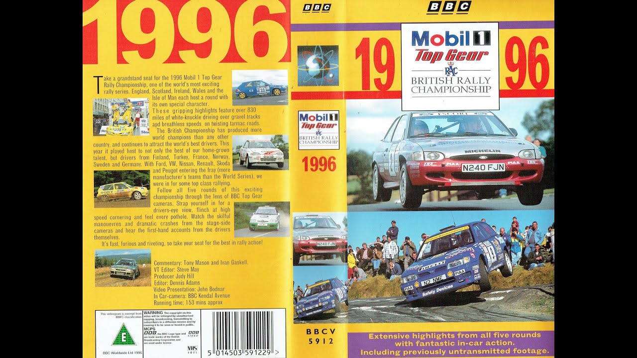Mobil 1 Top Gear British Rally Championship 1996 (1996 UK VHS) - YouTube
