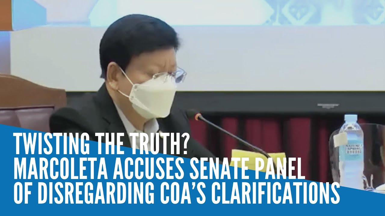 Twisting the truth? Marcoleta accuses Senate panel of disregarding COA ...