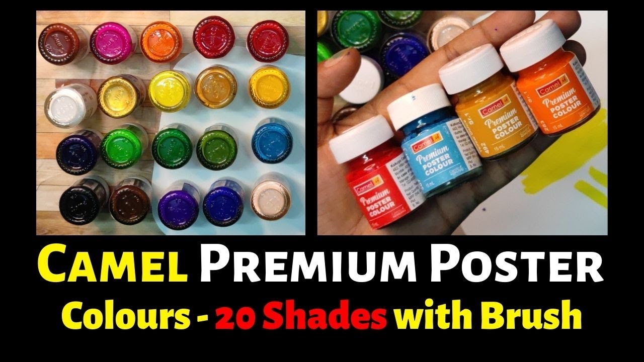 Camel Premium Poster Colours 20 Shades | Camel Premium Poster Colors ...