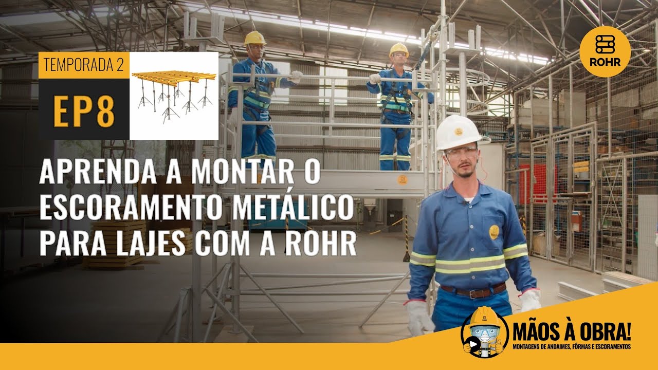 Aprenda a montar o escoramento metálico para lajes com a ROHR - YouTube