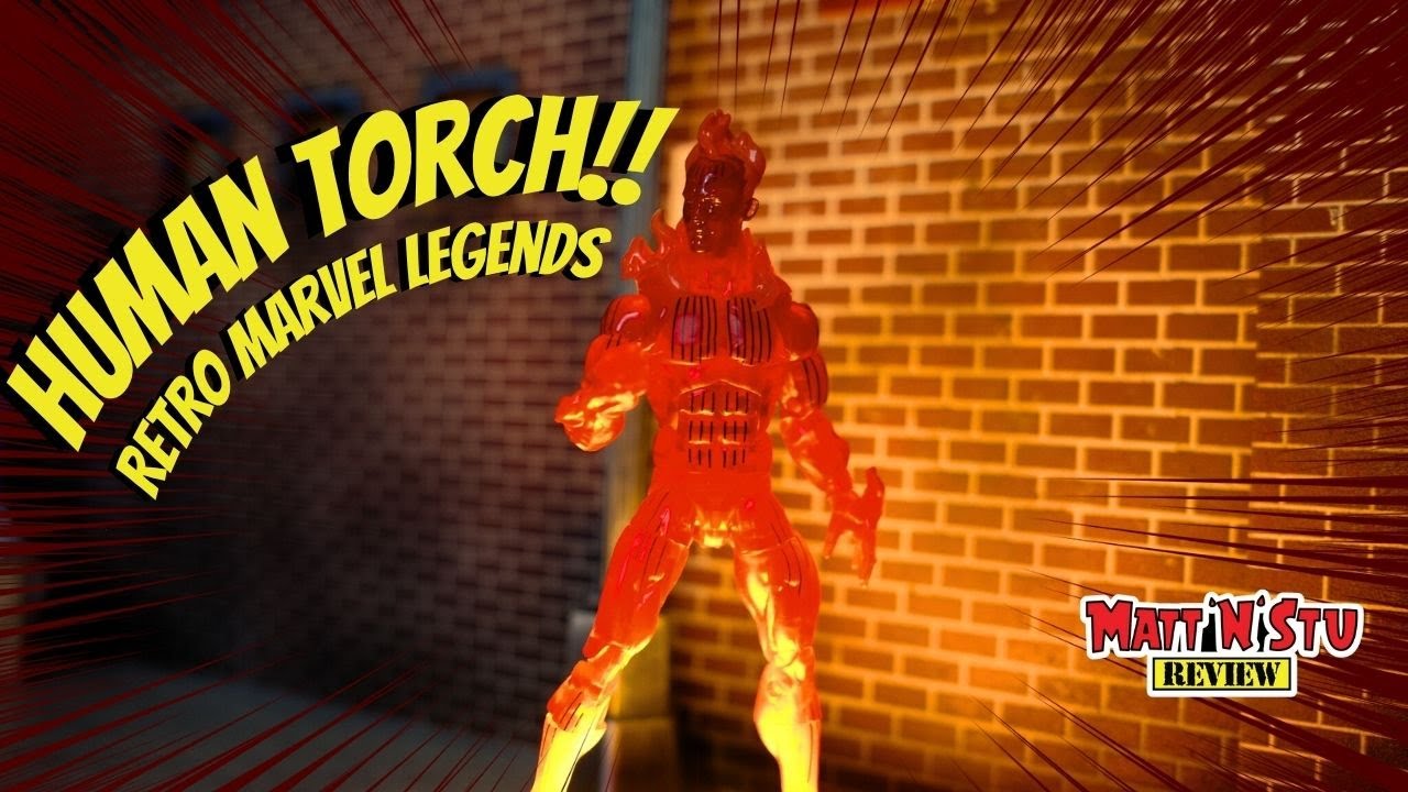 Hasbro Marvel Legends Human Torch Classic Review and Human Torch First ...