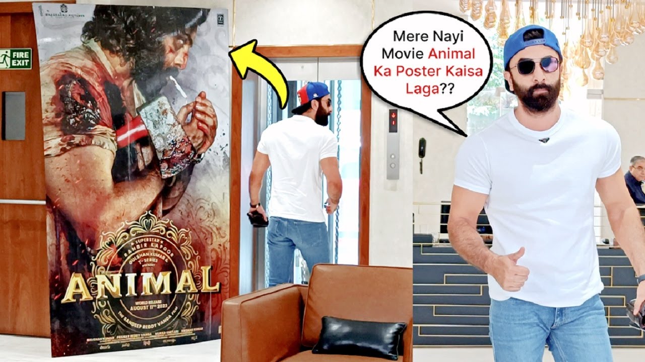 Ranbir Kapoor Arrive For Animal Movie Promotion At T-Series Office ...