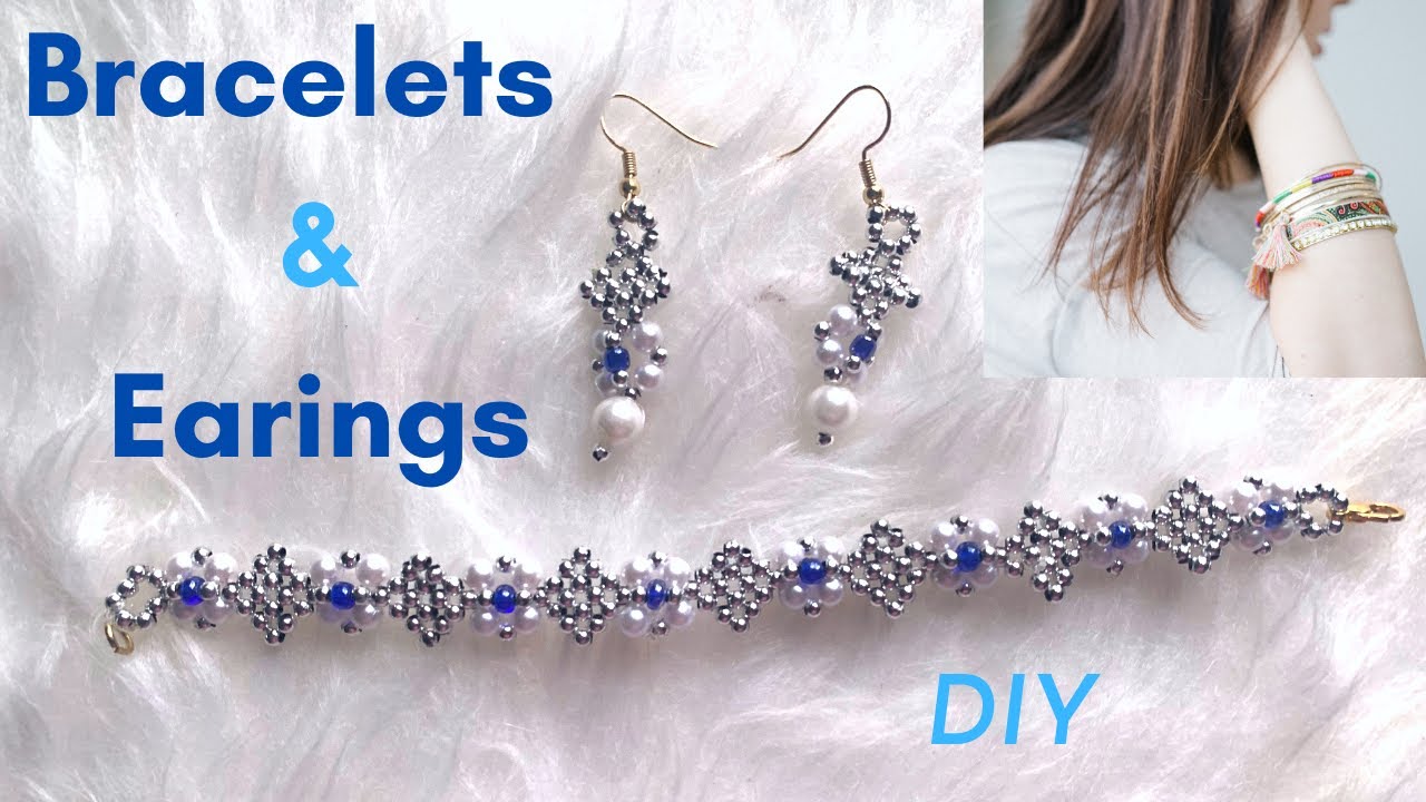 DIY Bead Jewelry Making Tutorials For Beginners || Bracelet & Earrings ...
