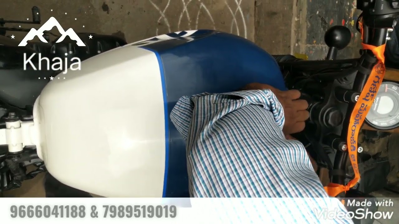 Devi stickering Raoya Enfield Hunter 350 tank Lamination PPF - YouTube