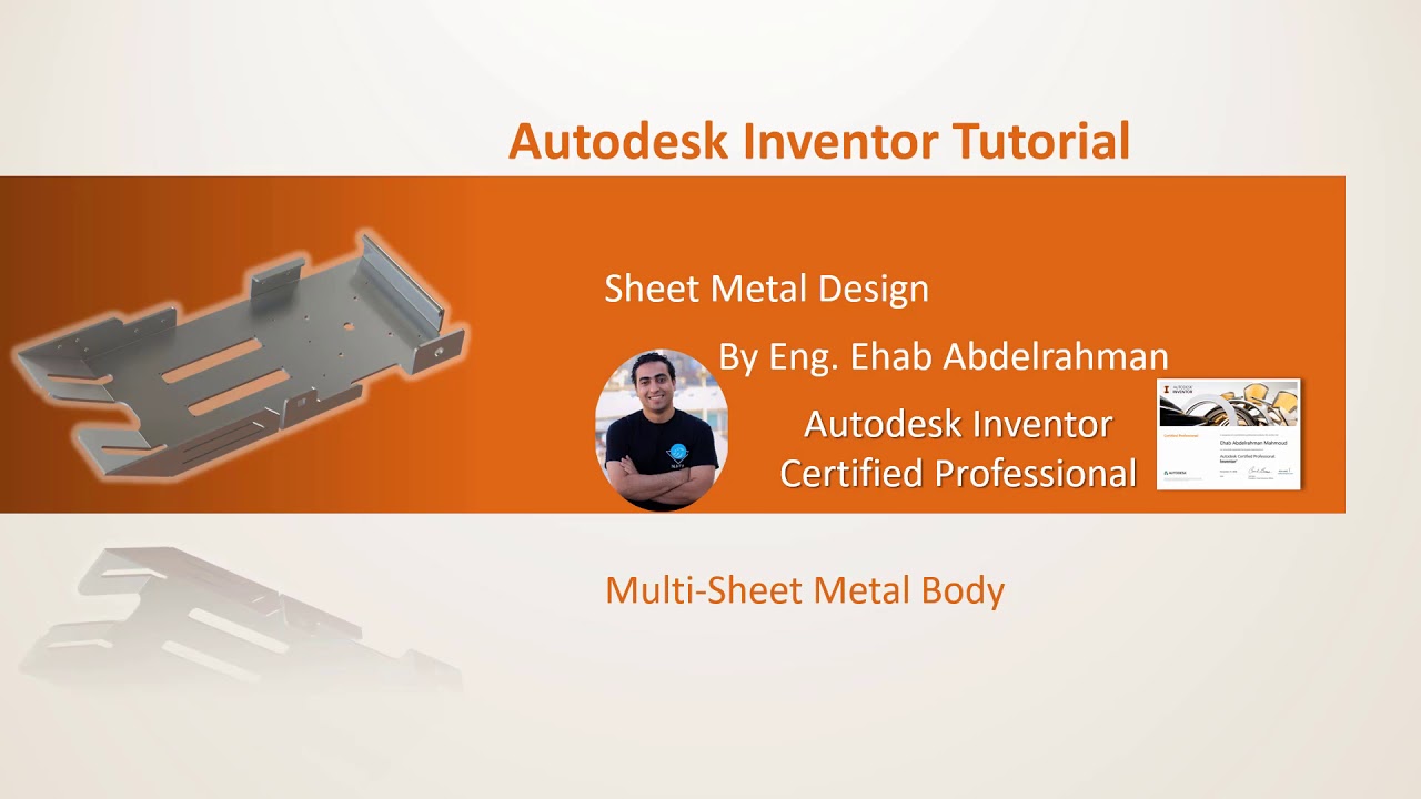 07.Multi - Sheet Metal Body in Autodesk Inventor - YouTube