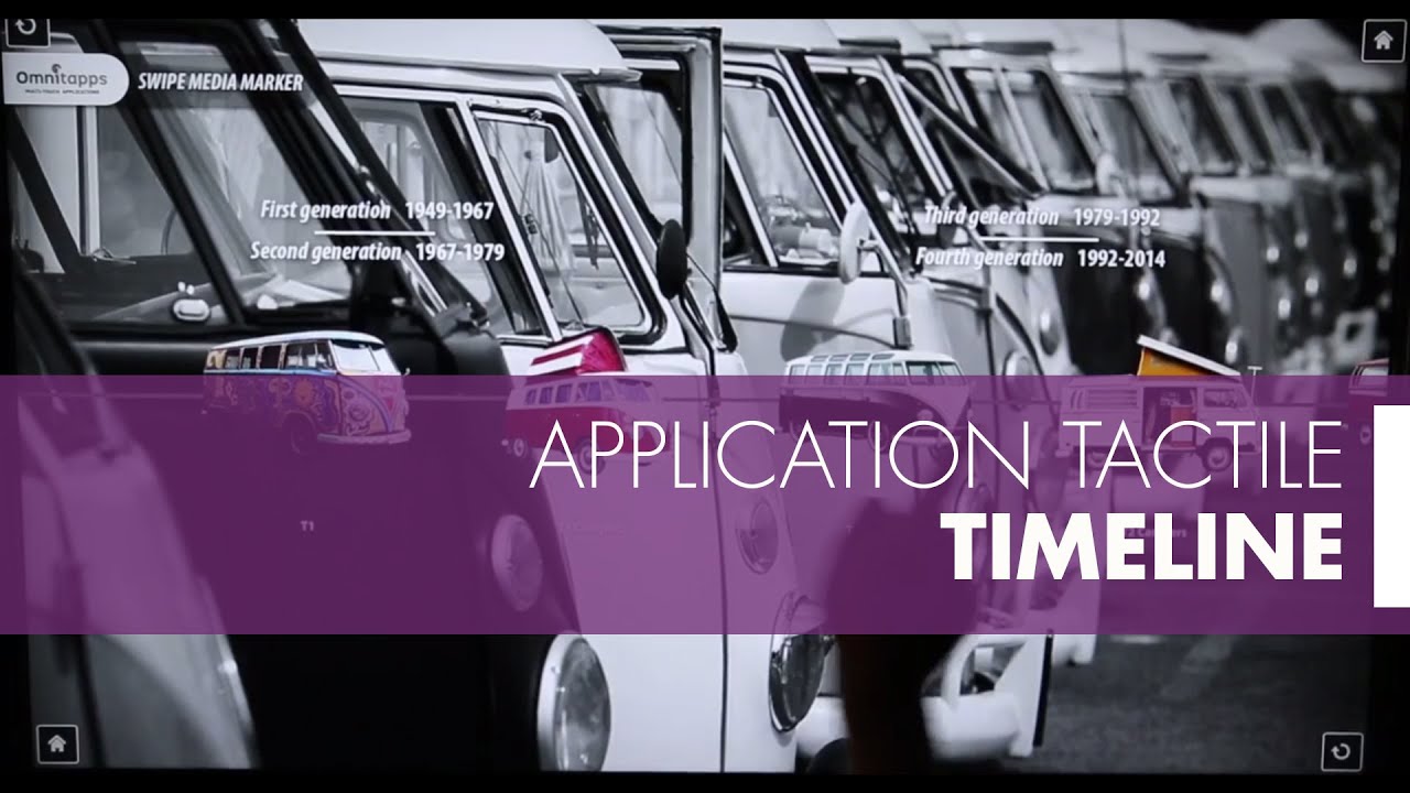 Application multitouch Timeline 2015 - YouTube