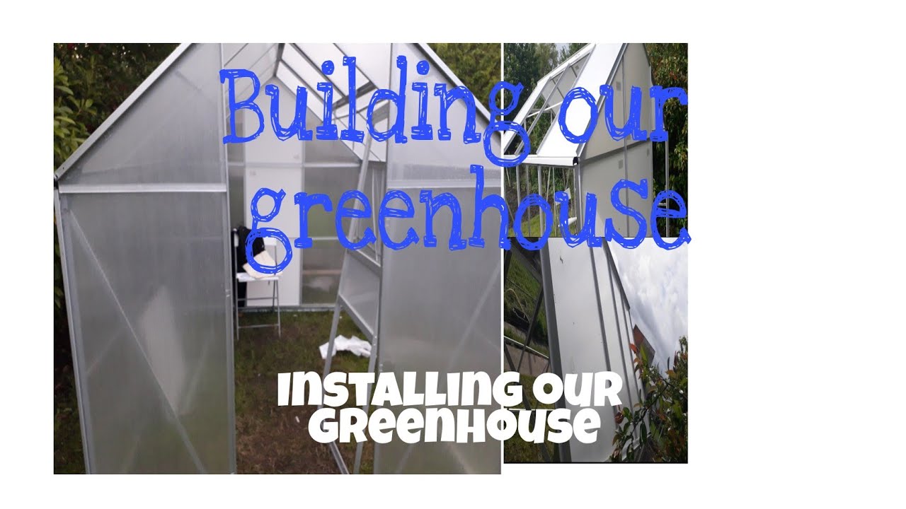 Installing our Polycarbonate Green house#|| Tectake greenhouse|| How to ...