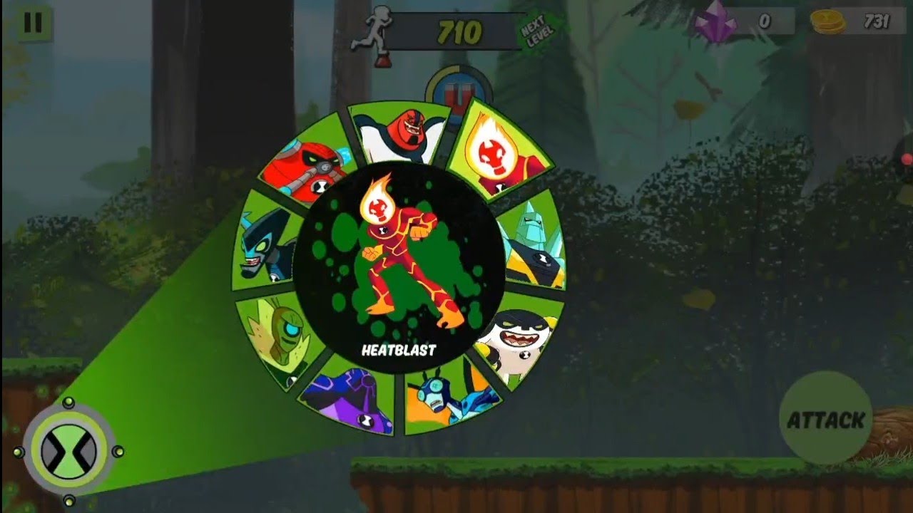 Ben 10 alien run gameplay 12 Heatblast gameplay - YouTube