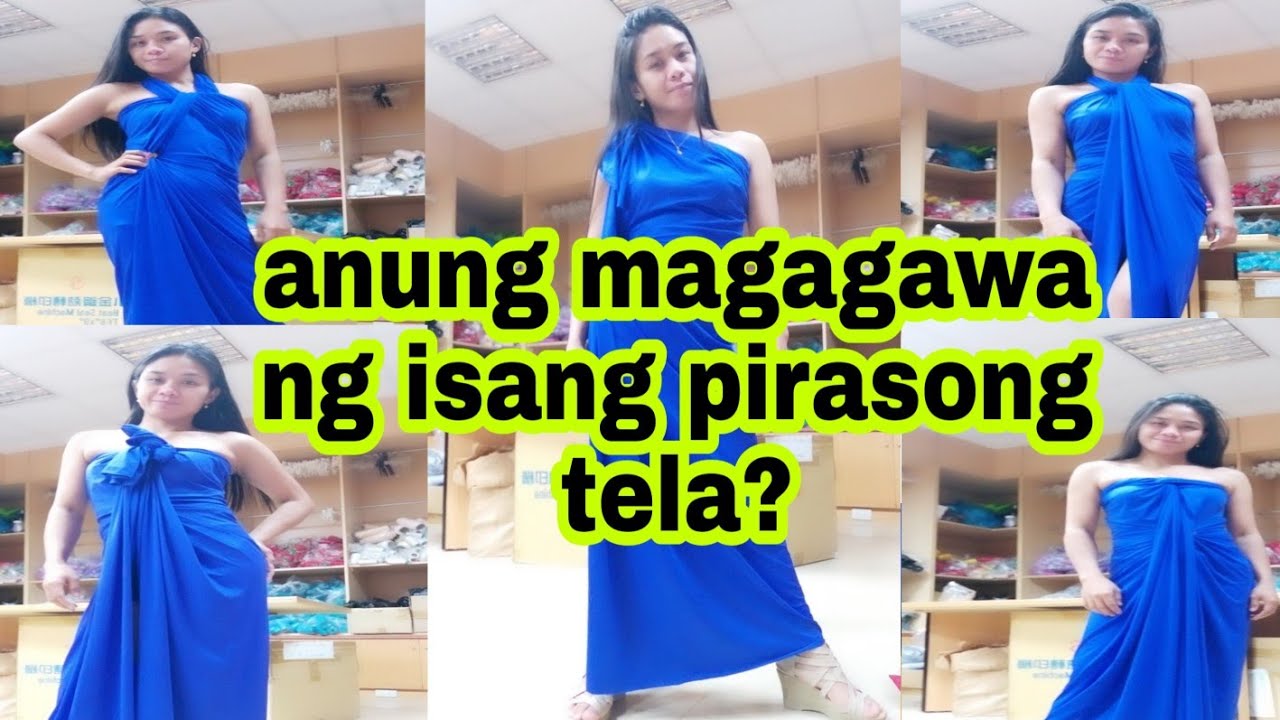 11 Ways to Transform A Piece of Cloth Into an Elegant Dress - YouTube
