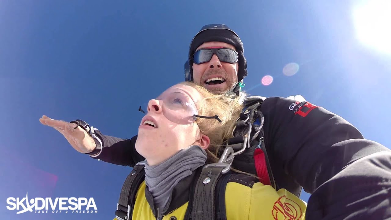 Saut en parachute - SPA SKYDIVE 26.09.2015 - YouTube