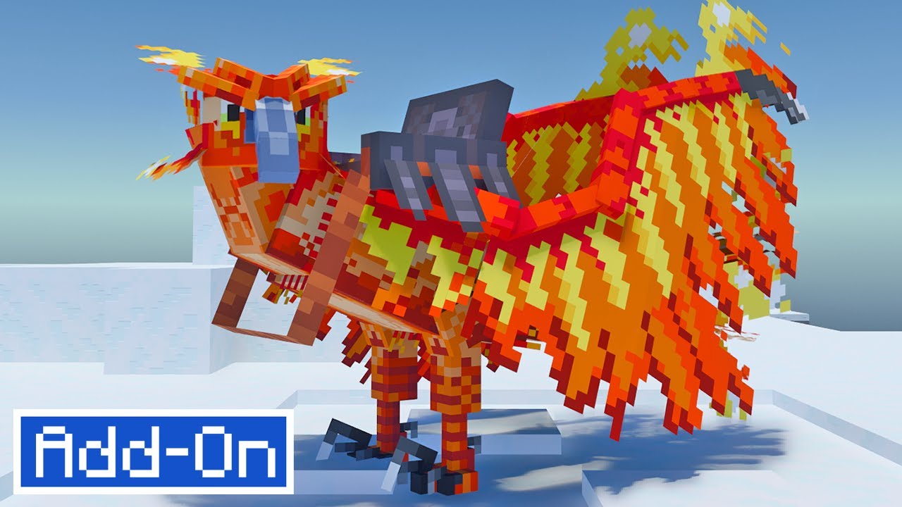 MOUNTS MYTH & DRAGONS ADDON Minecraft Bedrock Edition Review - YouTube