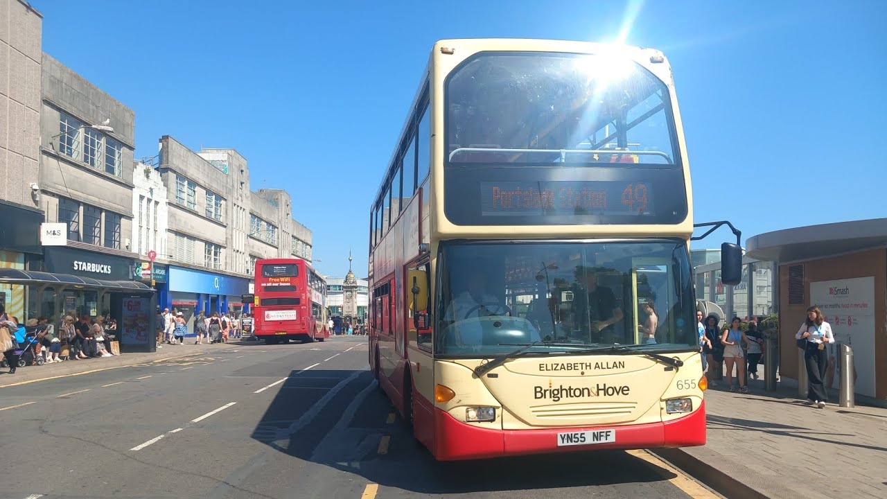 Onboard Brighton & Hove Bus 655 (YN55 NFF) - YouTube
