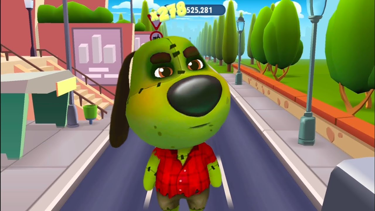 Talking Tom Gold Run Zombie Ben Season Water Park City Old Version ...