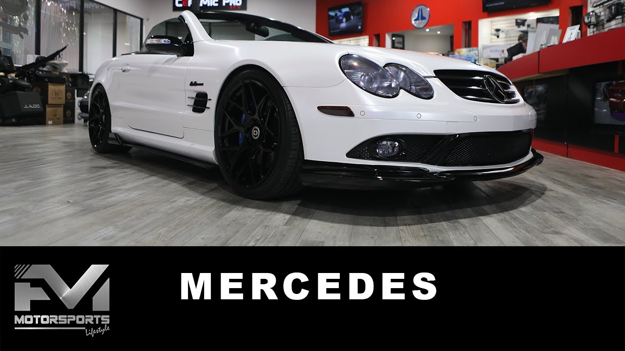 WRAPPING A DOPE MERCEDES SL 55 AMG | VINYL WRAPS - YouTube