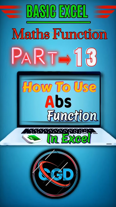 How to use abs function in excel tips and tricks 💯💫 Part-13 #exceltips #exceltricks # ...