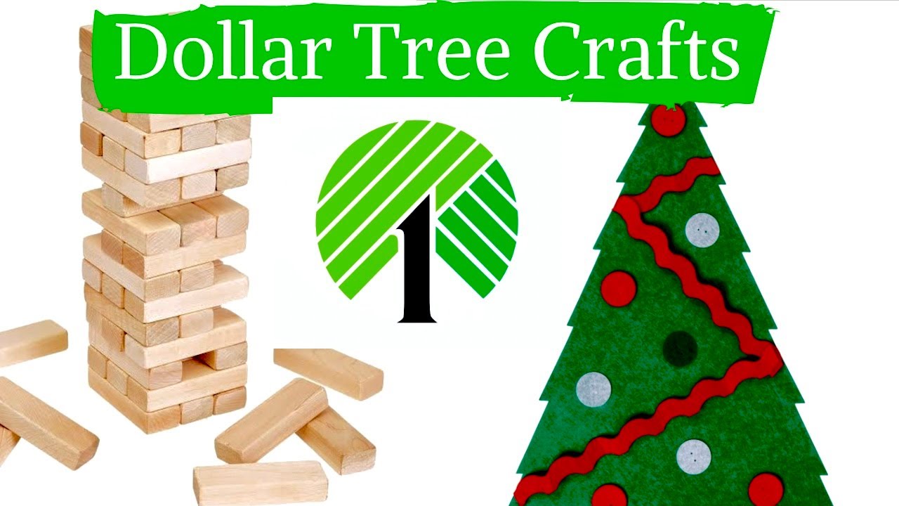 Dollar Tree DIY Crafts using tumbling tower game, wood blanks and felt ...