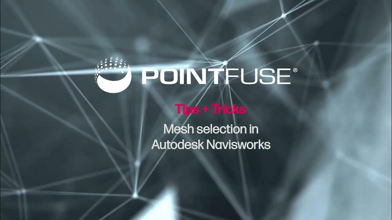 PointFuse Quick Tips - Selecting the mesh in Autodesk Navisworks - YouTube
