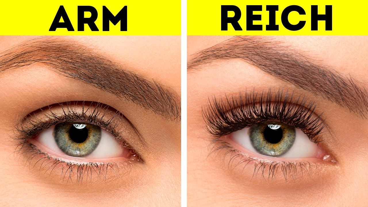 Reich vs. Arm || Coole Beauty Hacks - YouTube