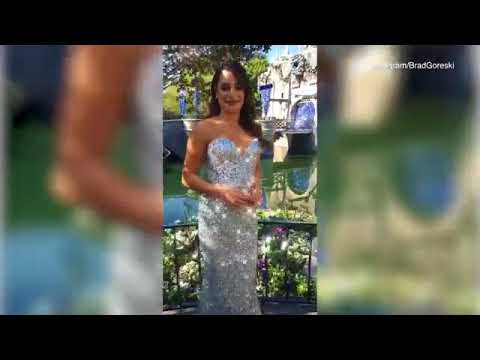 Lea Michele transforms into a Disney princess in stunning gown at ...