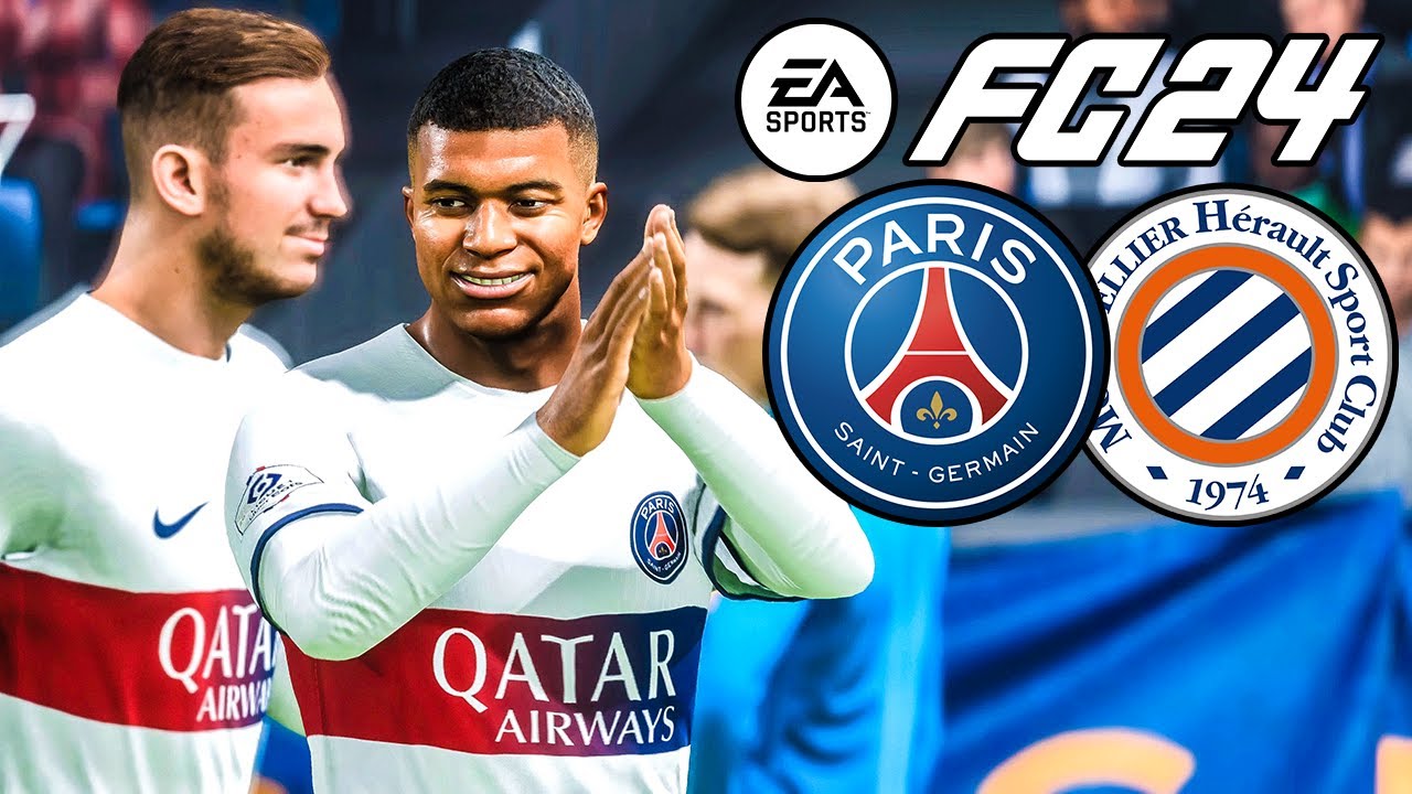 EA FC 24 PSG vs Montpellier | Ligue 1 | Difficulté Ultime - YouTube