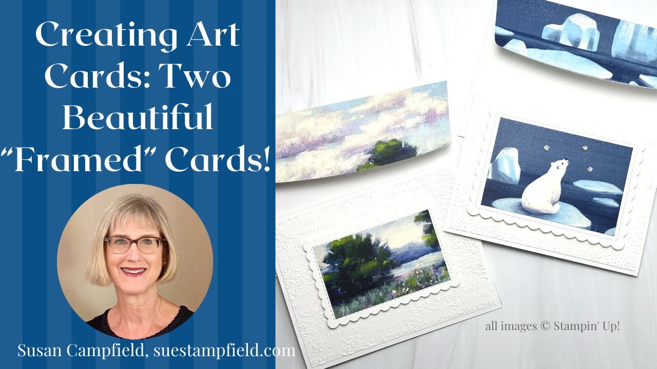 Creating Art Cards: Two Beautiful "Framed" Cards! - YouTube