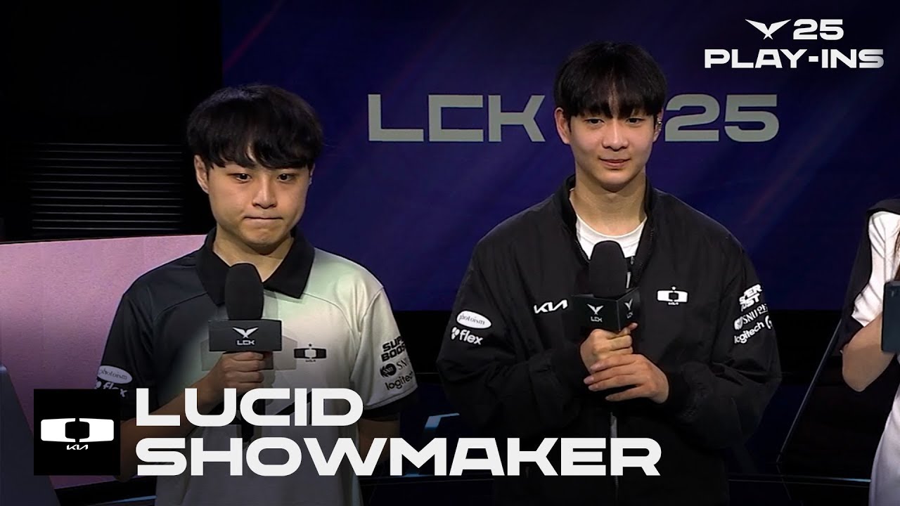 DK Lucid, ShowMaker 인터뷰 | BRO vs DK | 09.06 | 2025 LCK 플레이-인 - YouTube