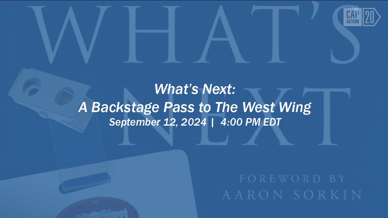 What’s Next: A Backstage Pass to The West Wing - YouTube
