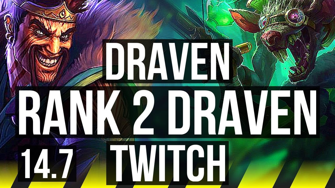 DRAVEN & Maokai vs TWITCH & Zac (ADC) | Rank 2 Draven, 11/2/5 | JP ...