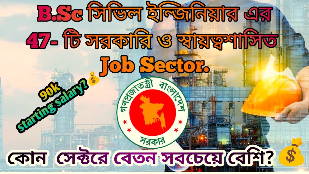 Job Sector For B.Sc Civil Engineer || Salary || Job Circular - YouTube