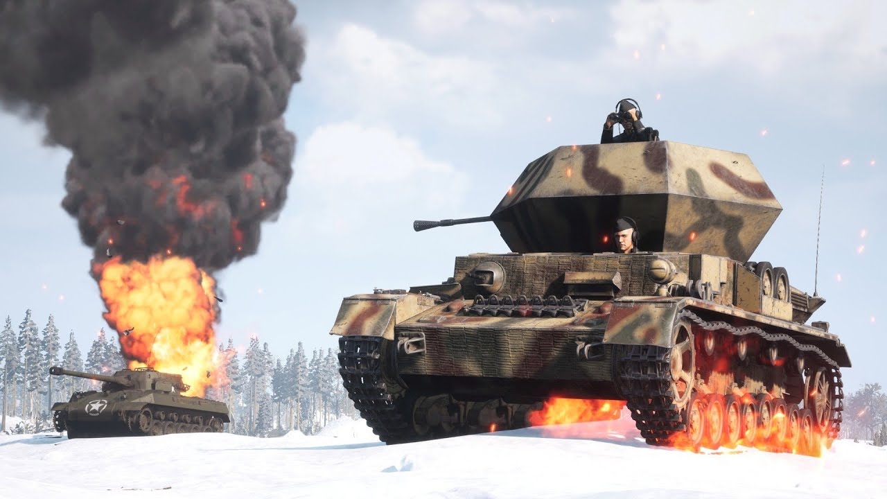 Squad 44 - Flakpanzer IV Ostwind in Combat - 4K - YouTube