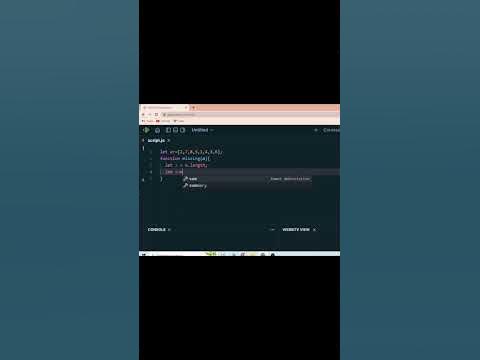 missing number from unsorted array#shorts #trending #short - YouTube
