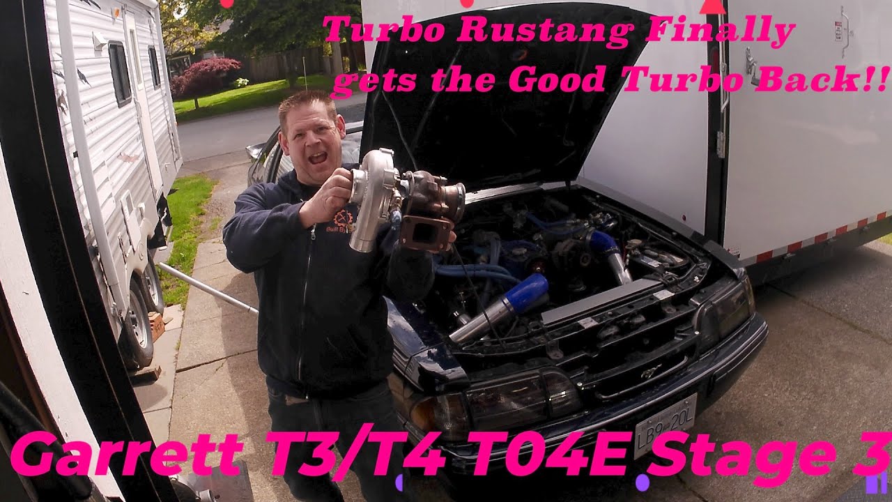 Garrett T3/T4 T04E Stage 3 Turbo, Goes back on the Turbo Rustang 2.3L ...