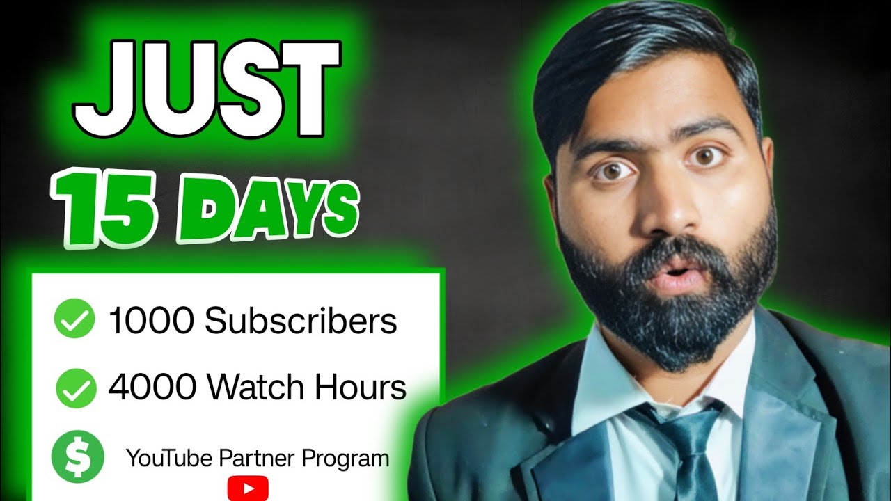 1000 Subscribers & Watch Time Made Easy😯 - YouTube