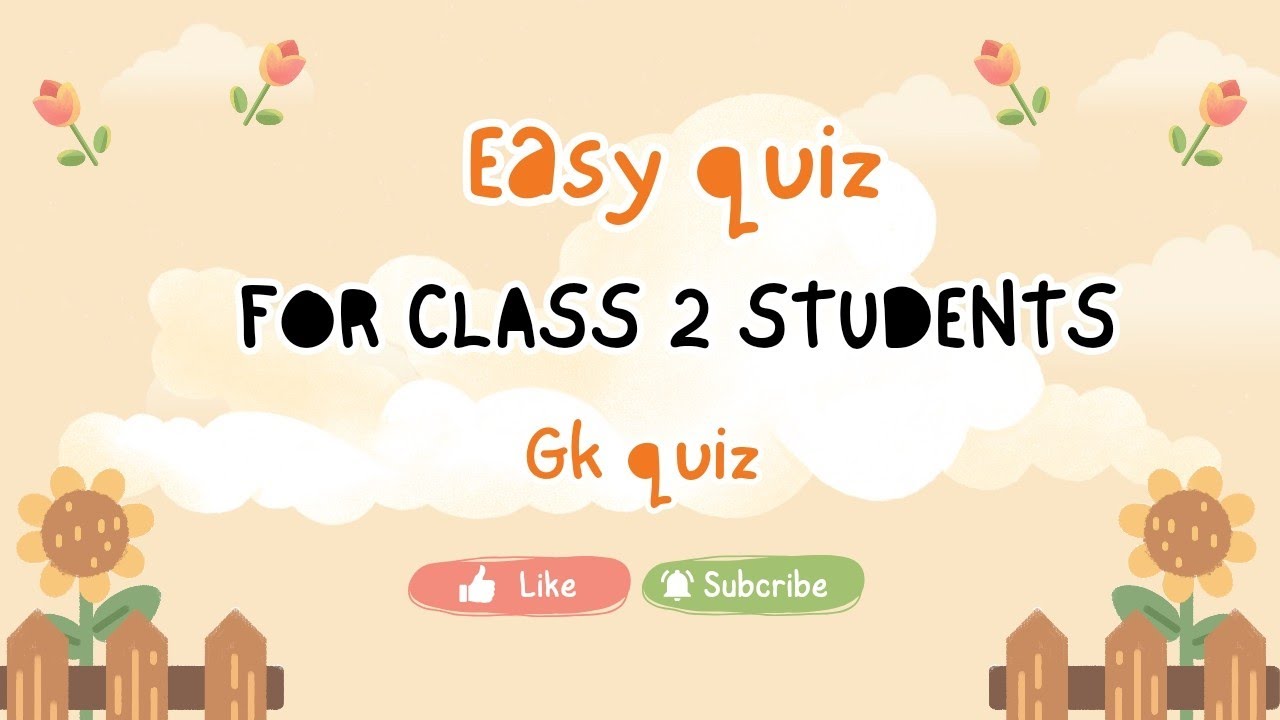 Easy quiz for class 2 students #kids #kidseducationvideo #studies #quiz ...