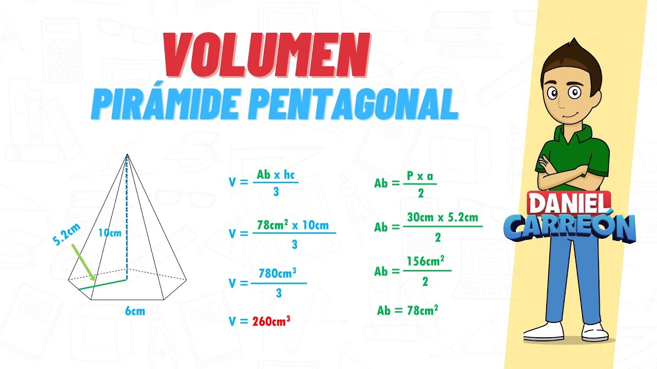VOLUMEN PIRAMIDE PENTAGONAL Super Facil Para Principiantes YouTube