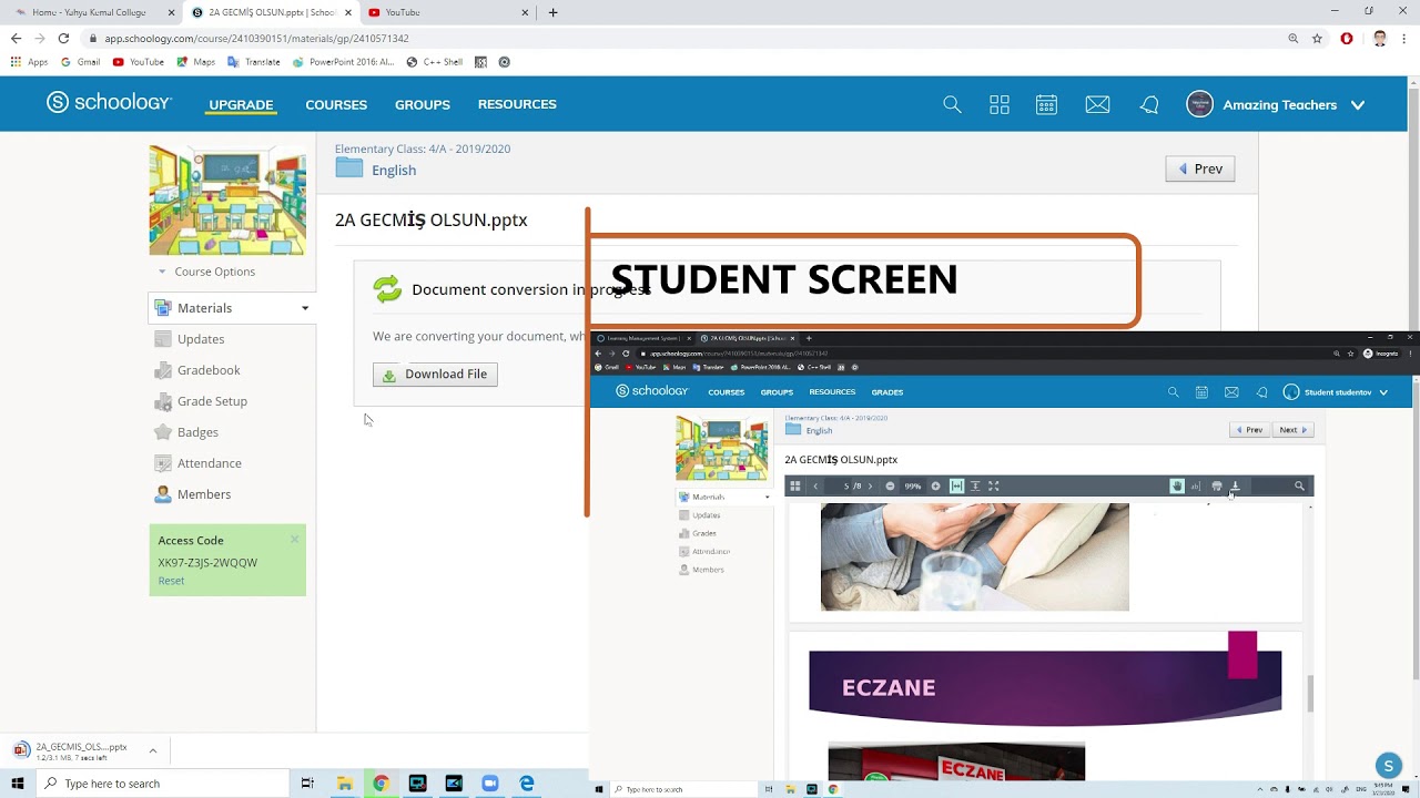 Schoology for Teachers - Adding Files & Documents , Sharing Links with ...