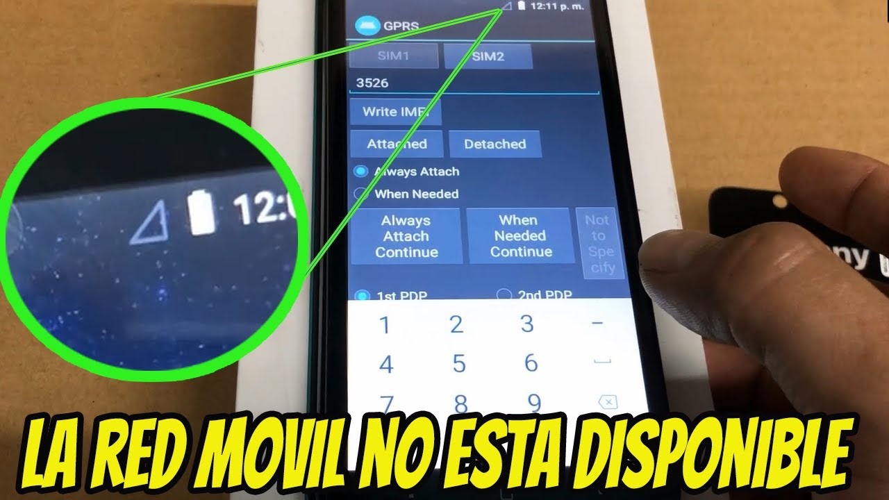 SOLUCION : LA RED MOVIL NO ESTA DISPONIBLE CON MODO INGENIERO CAMBIO DE ...