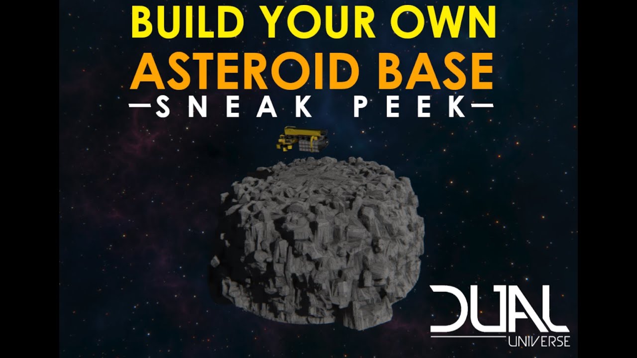 Dual Universe - Build Your Own Asteroid Base (Sneak Peek) - YouTube