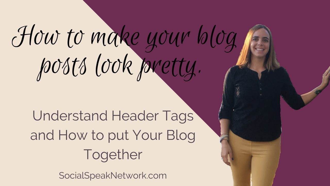 Blog video how to make your blog posts look pretty - YouTube